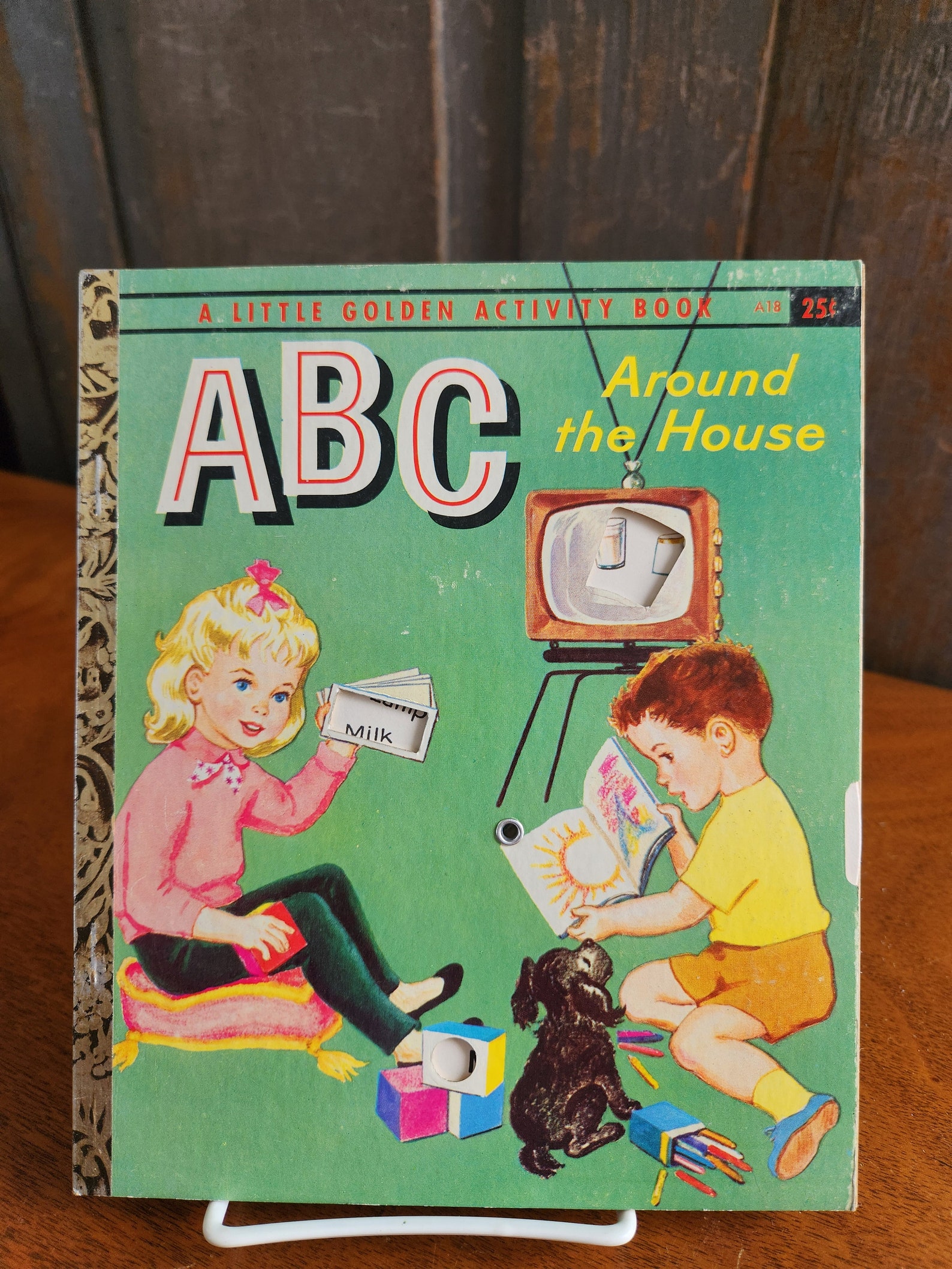 Vintage 1957 ABC Around the House Golden Activity Book With Moveable ...