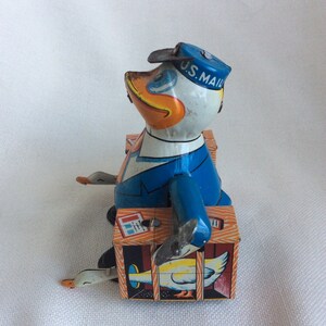 Vintage RARE T.P.S. Duck the Mailman Wind-up Toy WORKS - Etsy
