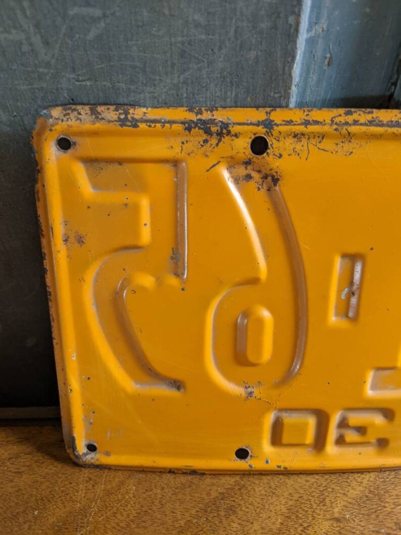 Antique 1930 California License Plate - Etsy