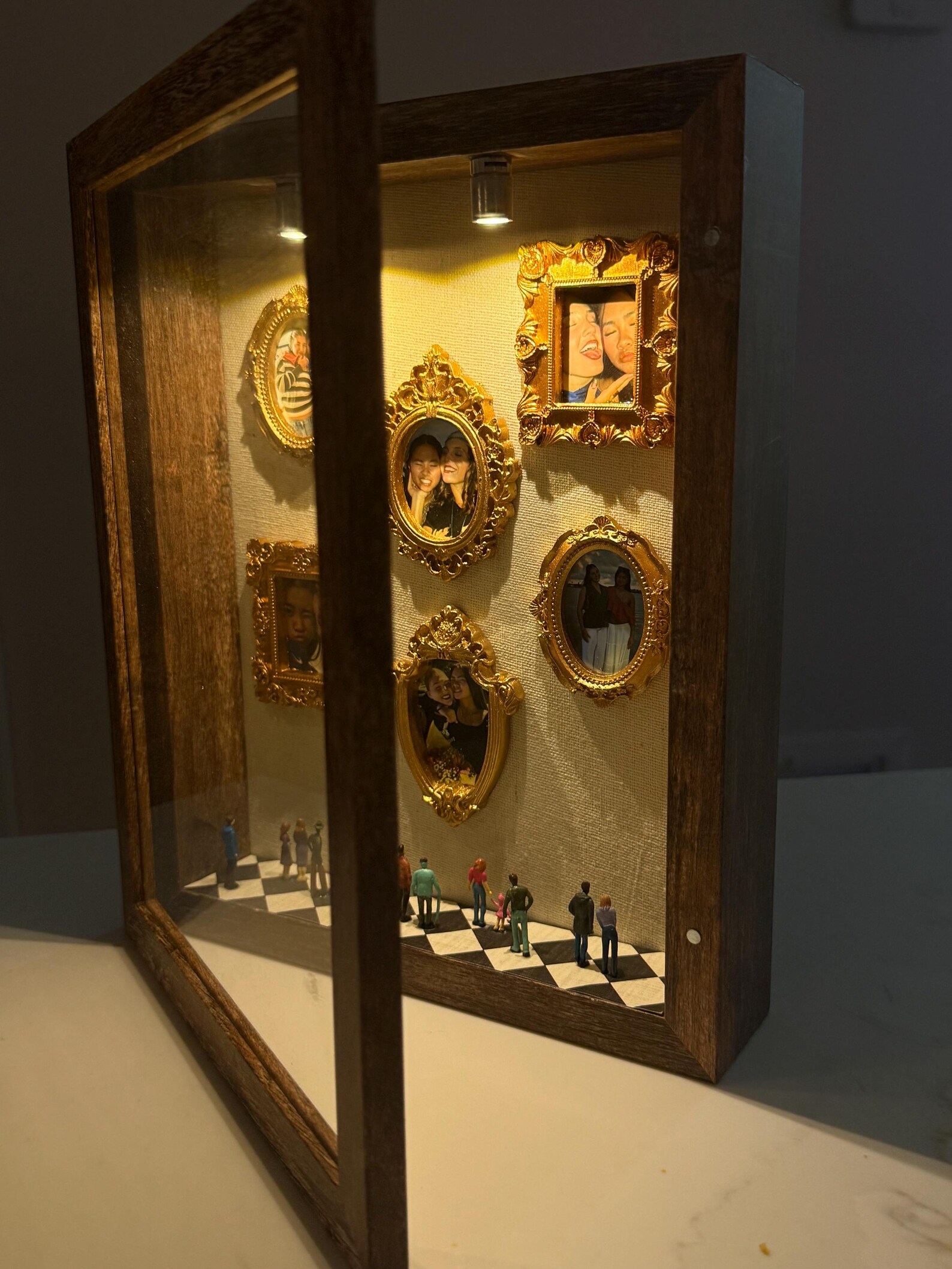 Custom "museum of Us" Shadow Box, Personalized Photo Gift (8x10 Frame ...