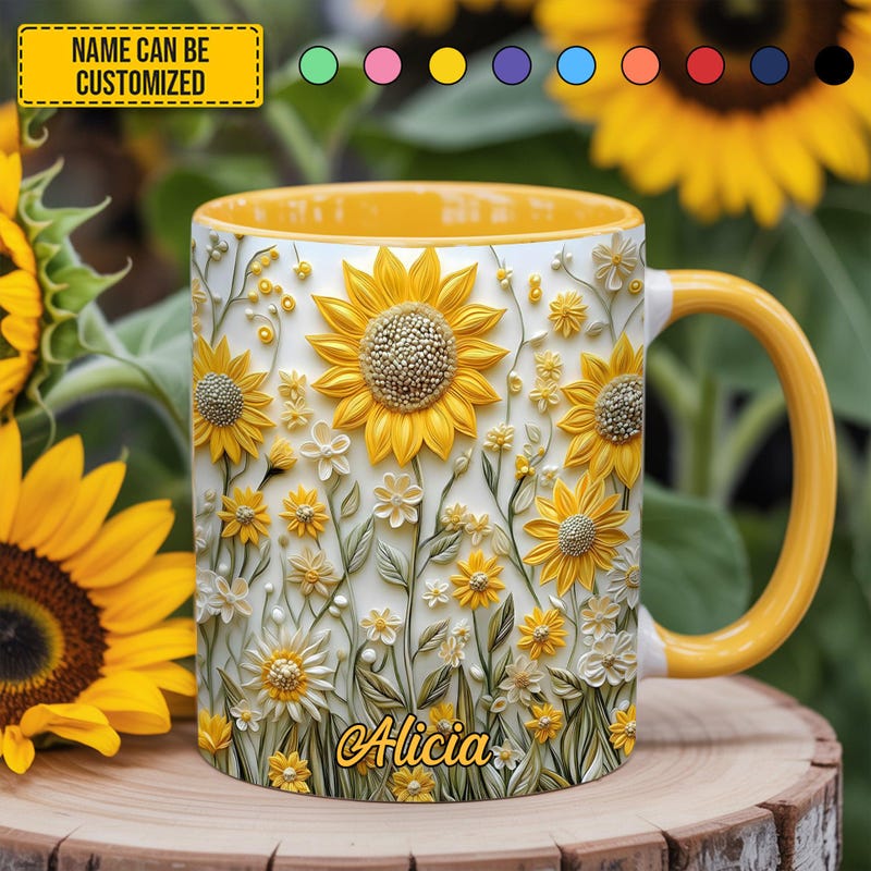 Tasse mit orangefarbenem blumenmuster - Etsy.de