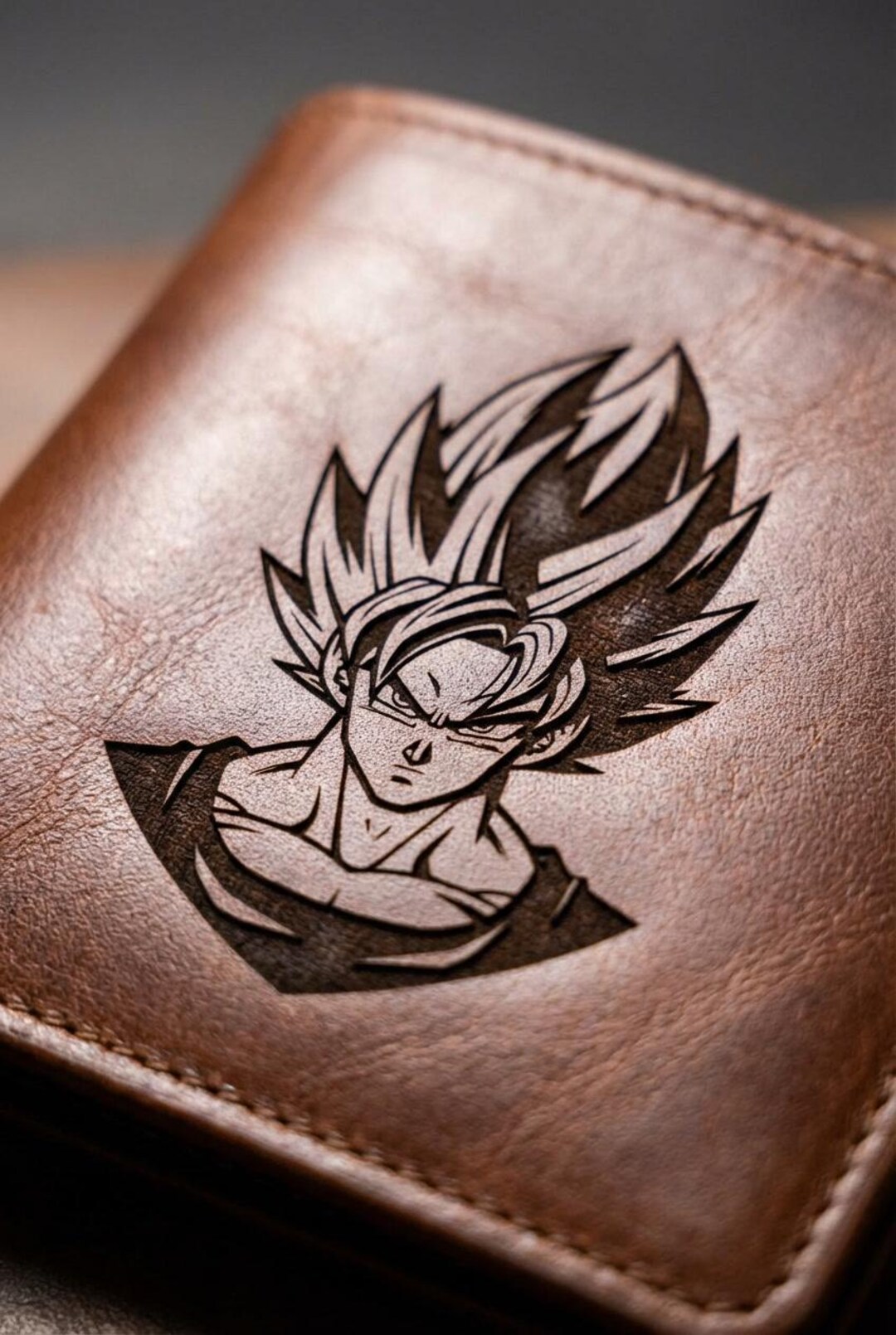 Goku Super Saiyan SVG File for Wallet | Anime Art | Serious Pose ...