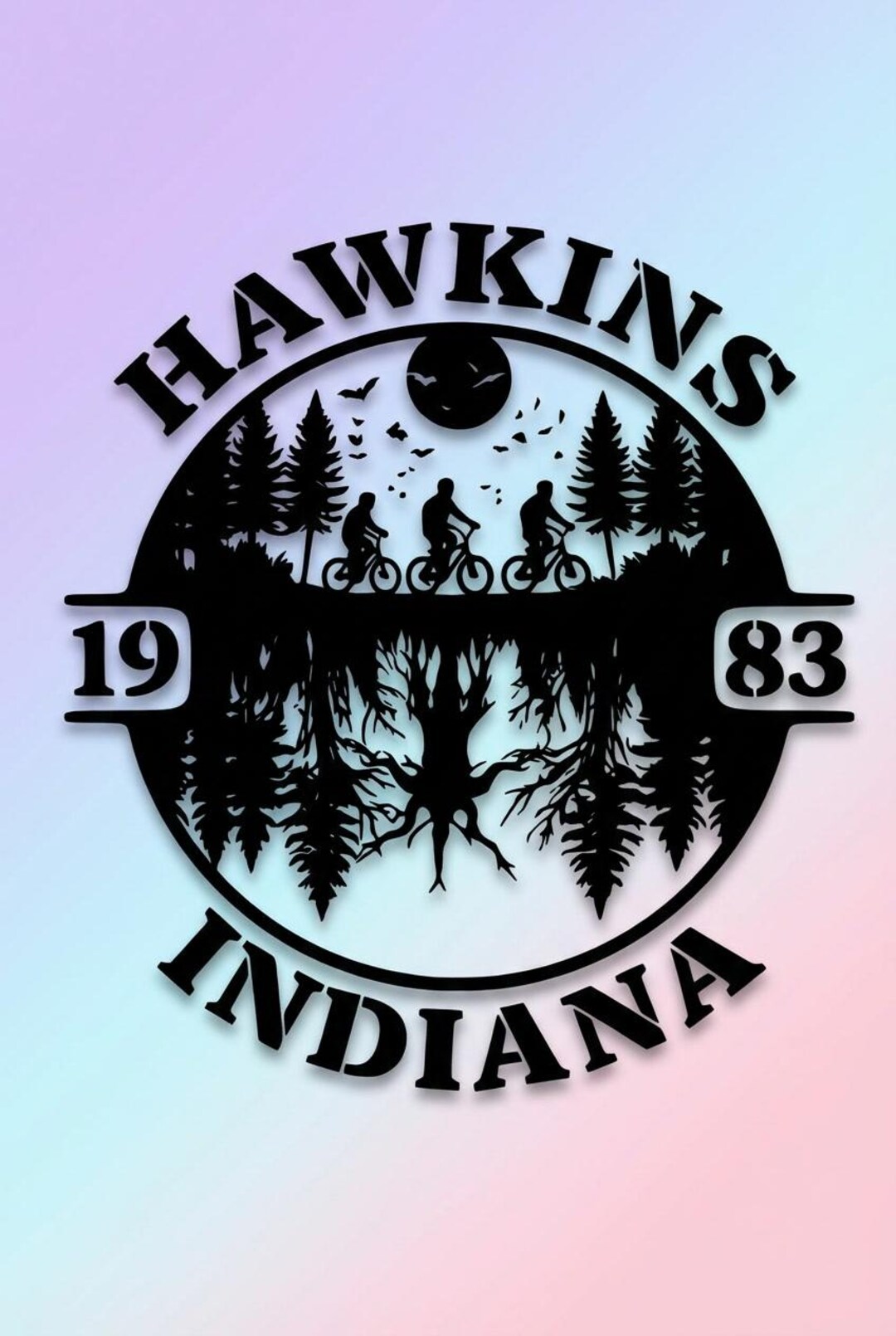 Hawkins Indiana SVG File, Digital Download, Interdimensional Upside ...