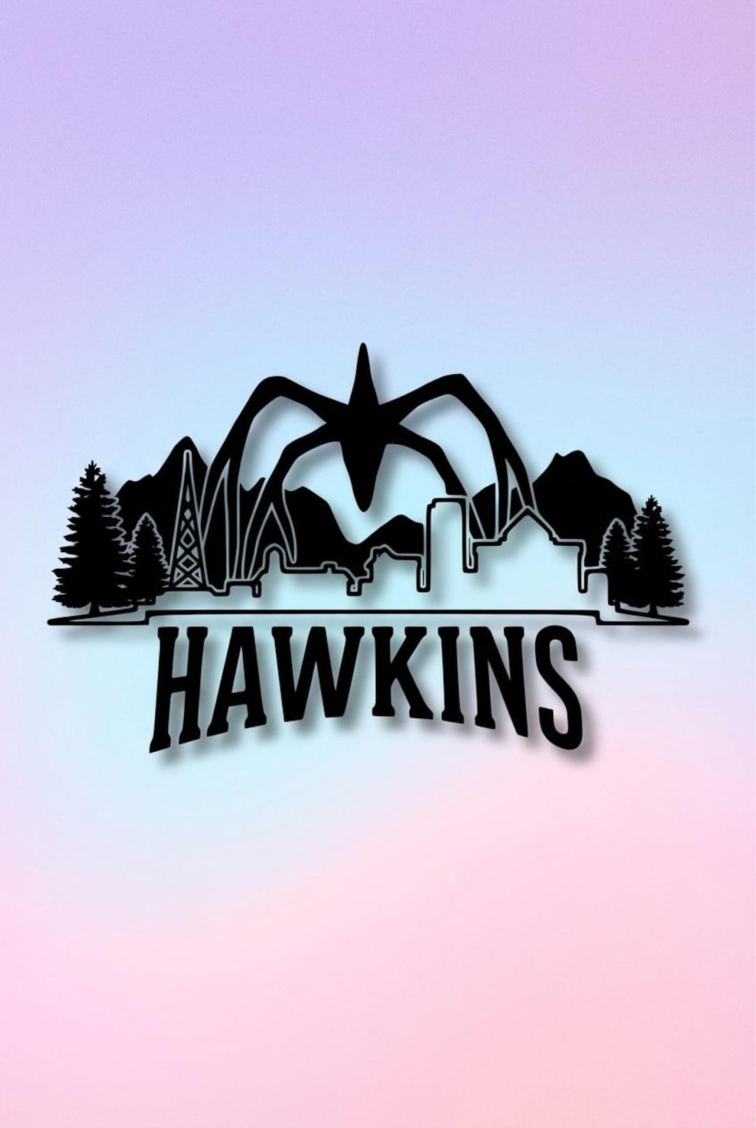 Hawkins SVG File, Digital Download, Interdimensional Upside Down ...