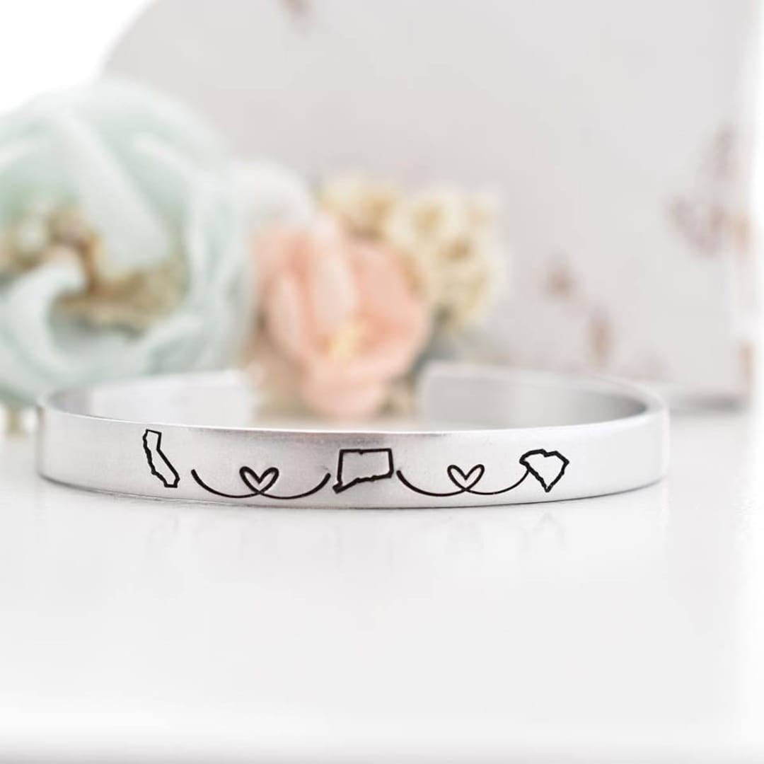 Long Distance Relationship Bracelet Friends Gift Mother Daughter ...
