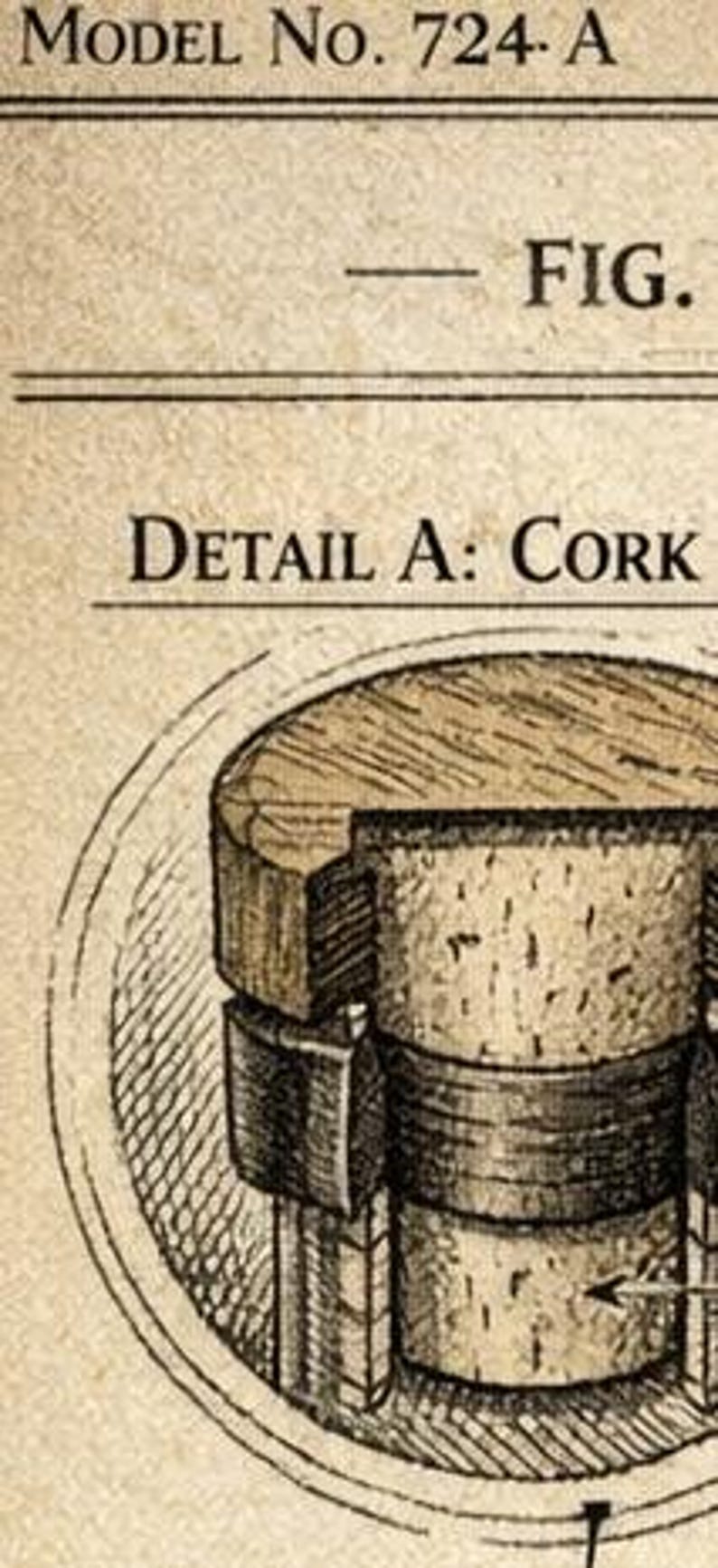 Anatomy of a Whiskey Bottle – Archival Technical Illustration Wall Art ...