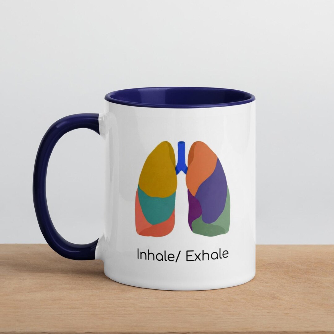 Inhale Exhale Lung Anatomy Coffee Mug, Healthcare Worker Gift - Etsy