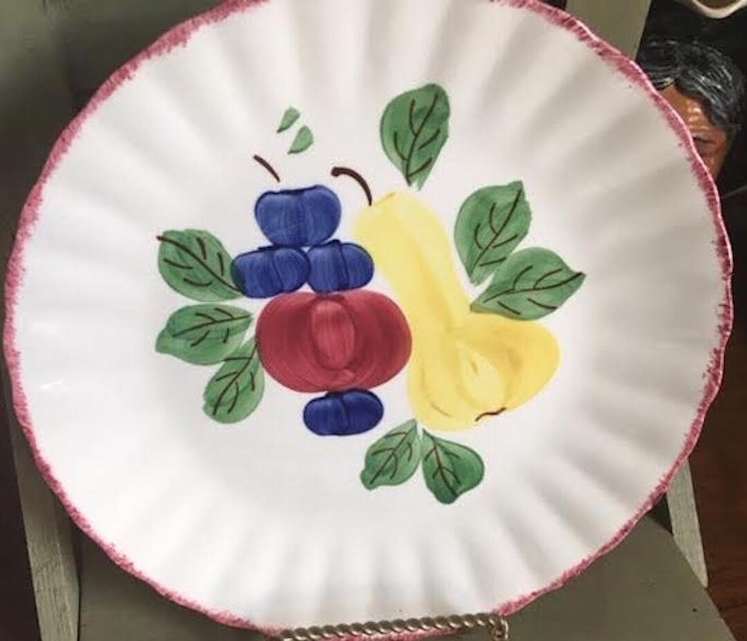 Beautiful Blue Ridge 'fruit Salad" Pattern 9" Plate - Etsy