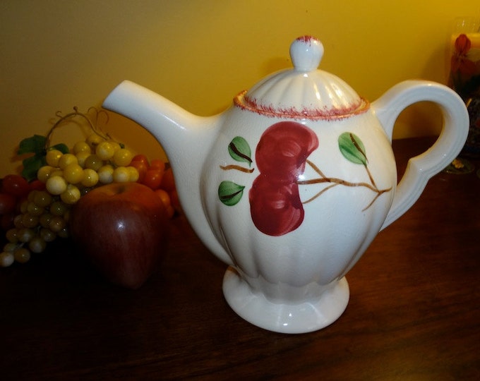 Blue Ridge Handpainted Crab Apple Pattern Colonial Teapot With Lid - Etsy