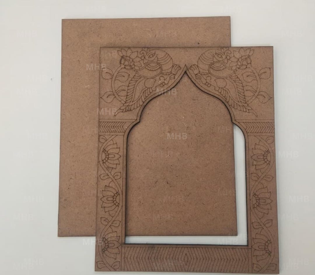 Plain MDF Jharokha Frame Cutout | DIY Paintable Wall Decor Base - Etsy