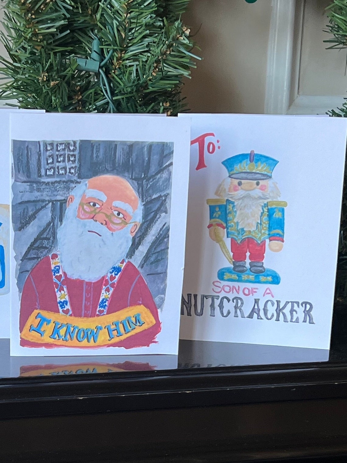 Illustrated Elf Printable Christmas Cards, Elf Culture + Food Groups ...