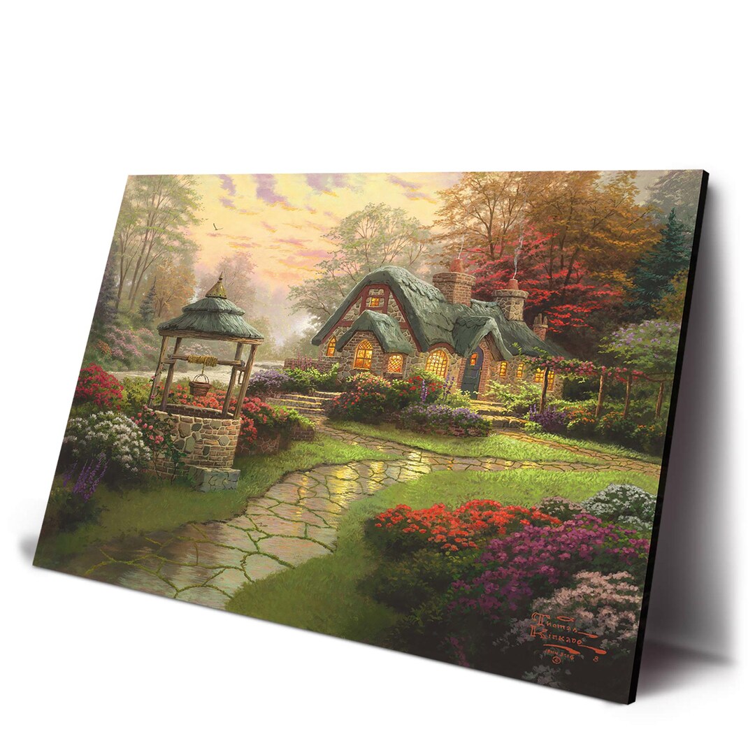 Make A Wish Cottage Cottage Poster Canvas Print Home Decor Wall Art - Etsy