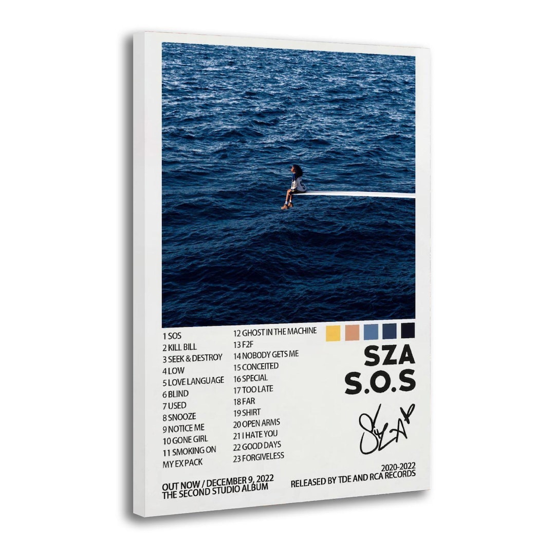 Sza Sos Album Cover Music Painting on Canvas Wall Art Poster Picture ...