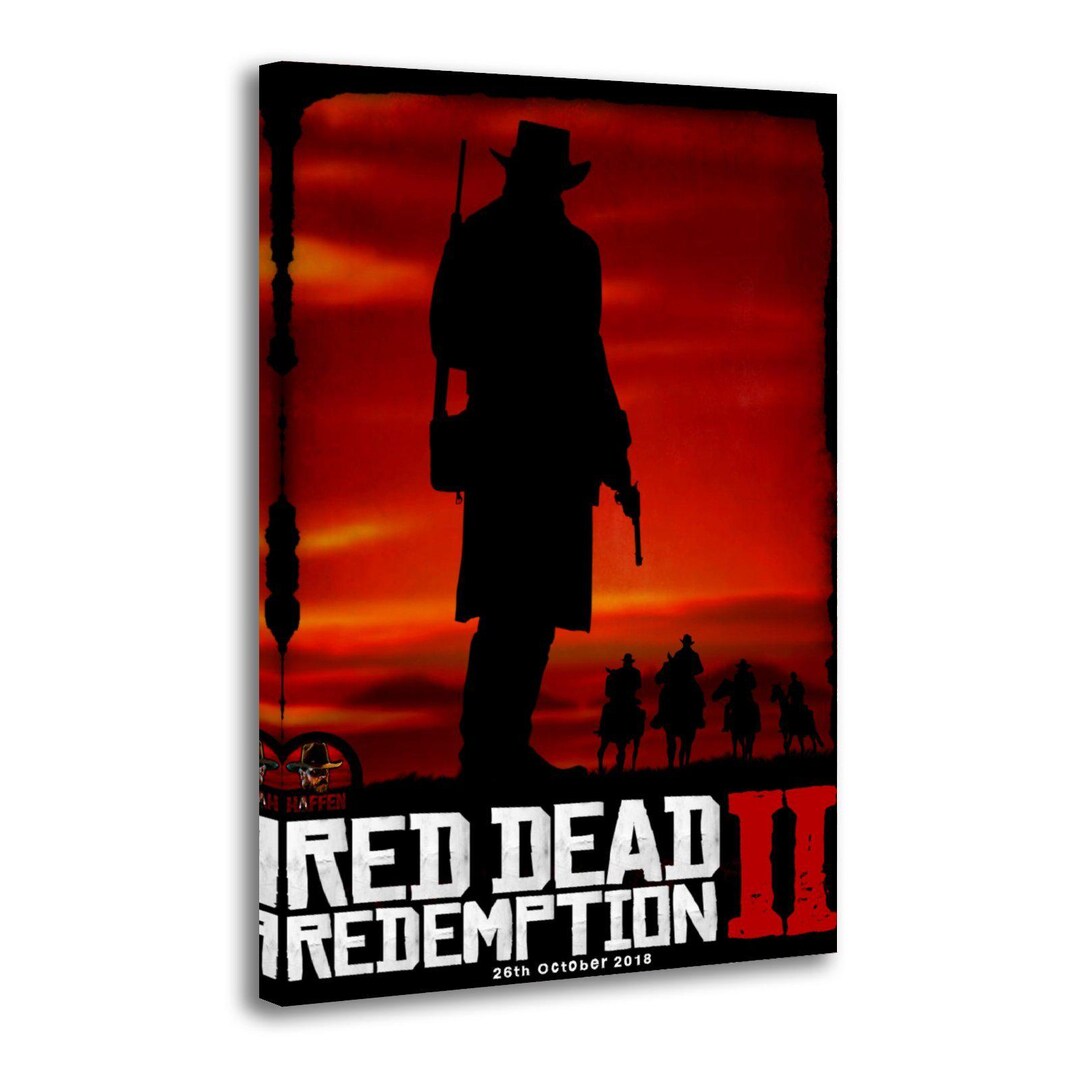 Red - Dead Redemption II (2) Painting on Canvas Wall Art Poster Picture ...