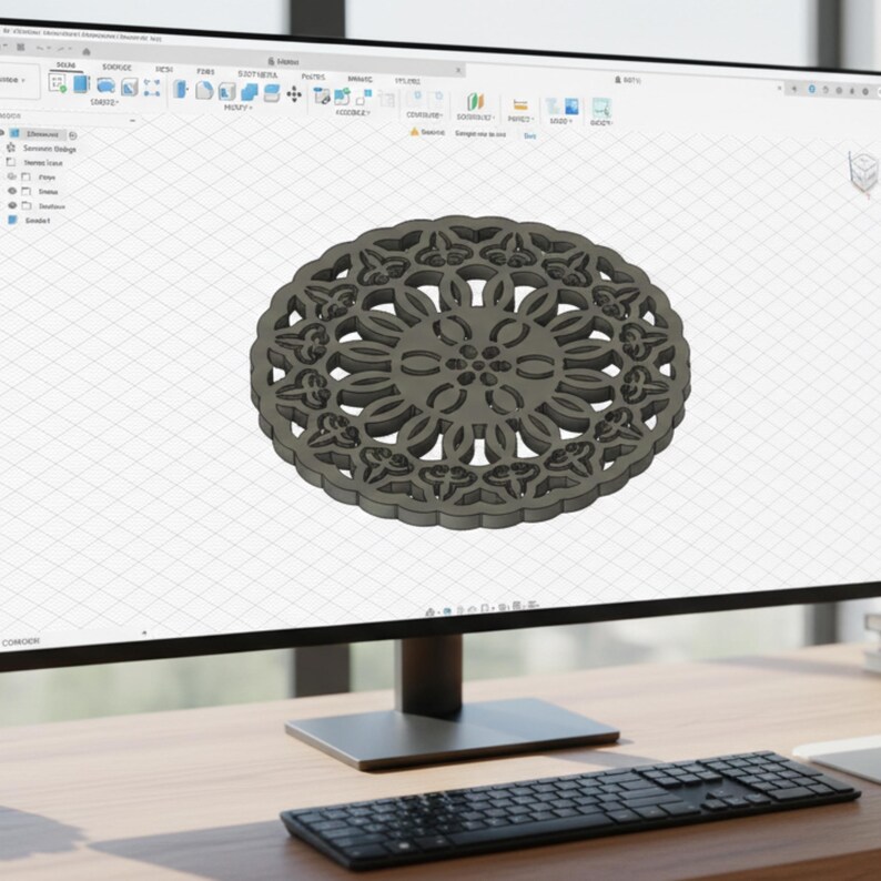 Mandala Trivet Laser Cut File, CNC Cutting Template (digital Download ...