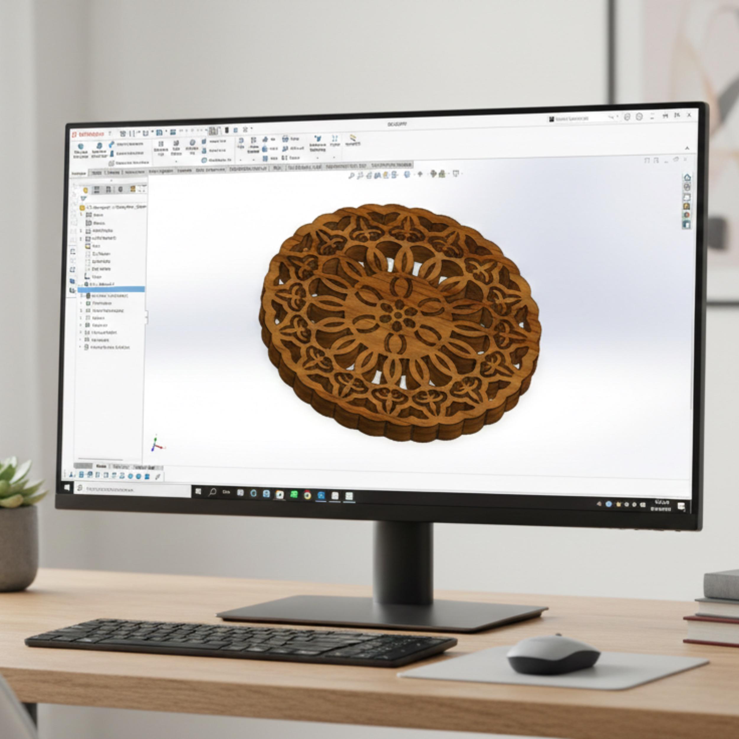 Mandala Trivet Laser Cut File, CNC Cutting Template (digital Download ...