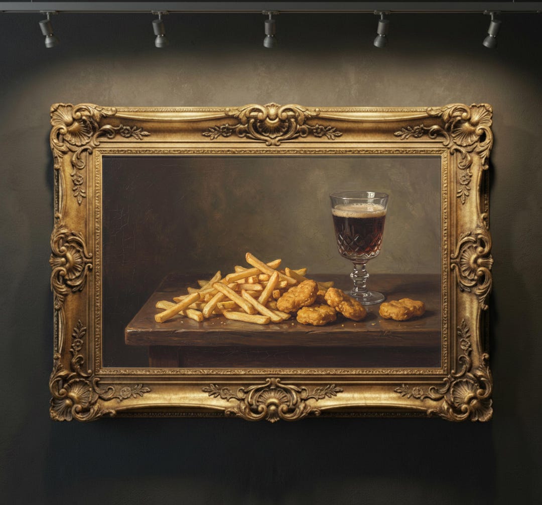 Funny Fast Food Still Life | Chicken Nuggets & Fries Art | Eclectic ...