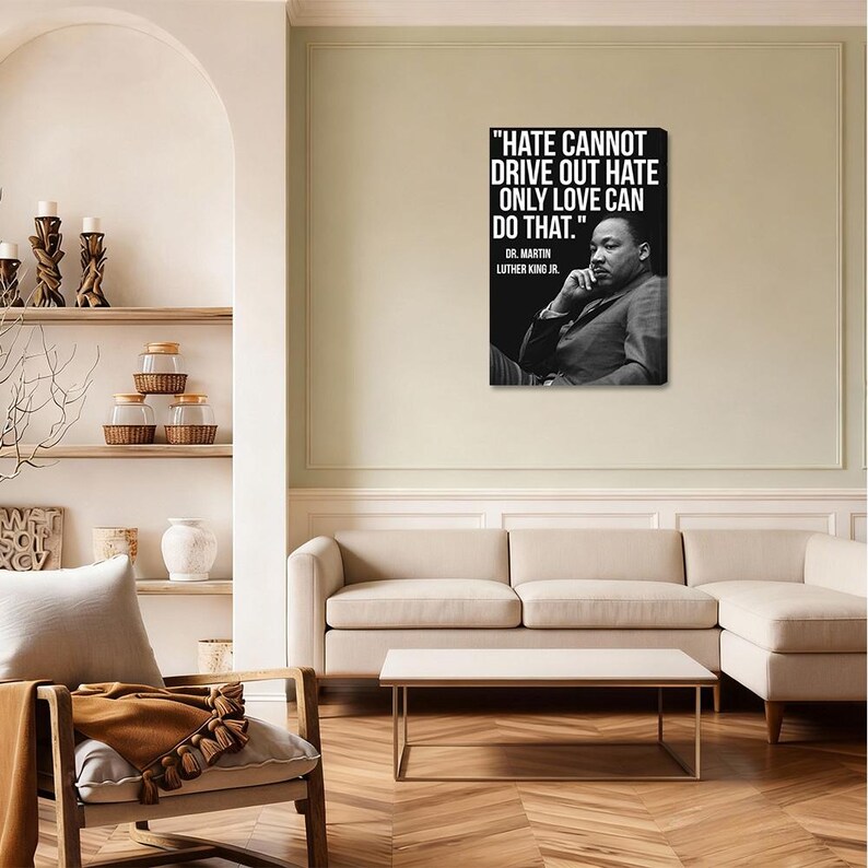 Martin Luther King Jr. Canvas Art: Love Quote, Motivational Poster - Etsy