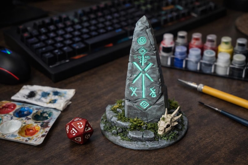 Paint Your Own Rune Obelisk | Fantasy Terrain & Decor | DIY Painting ...