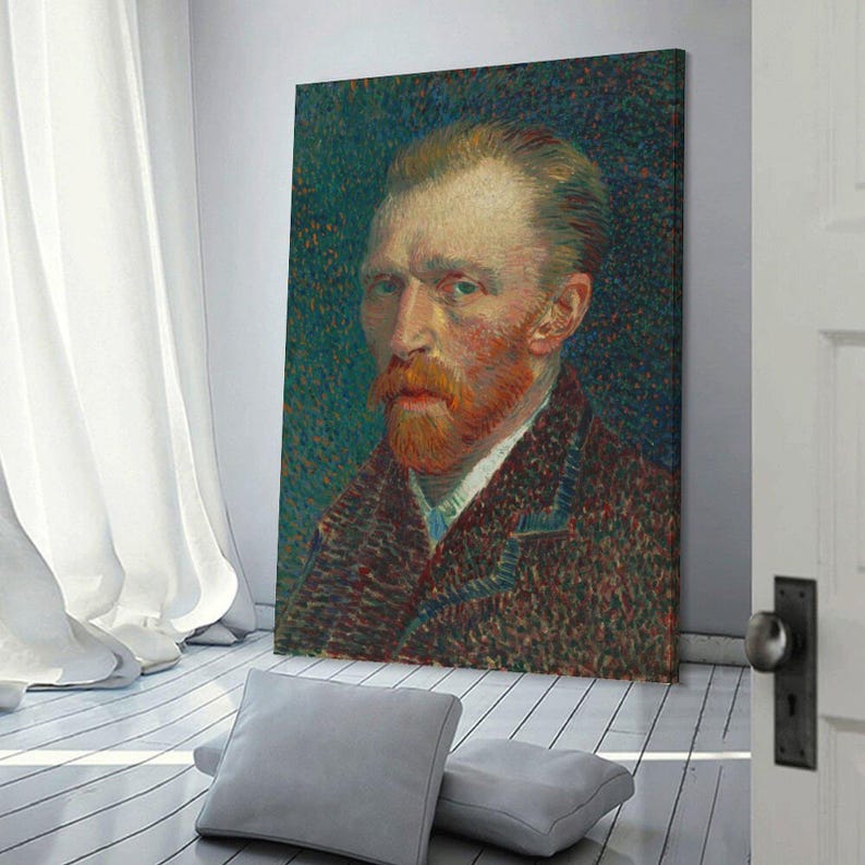 Vincent van Gogh autoportrait art peinture à l'huile affiche décoration ...