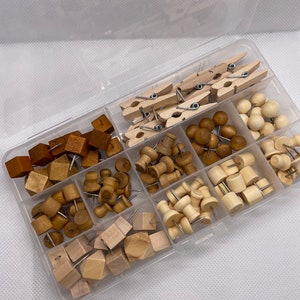 Wooden Push Pins - Etsy
