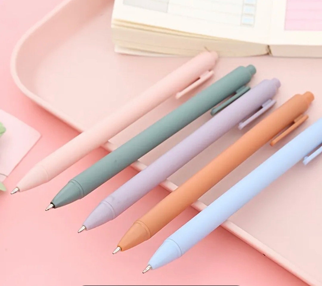 5 Piece Morandi Gel Pens - Etsy