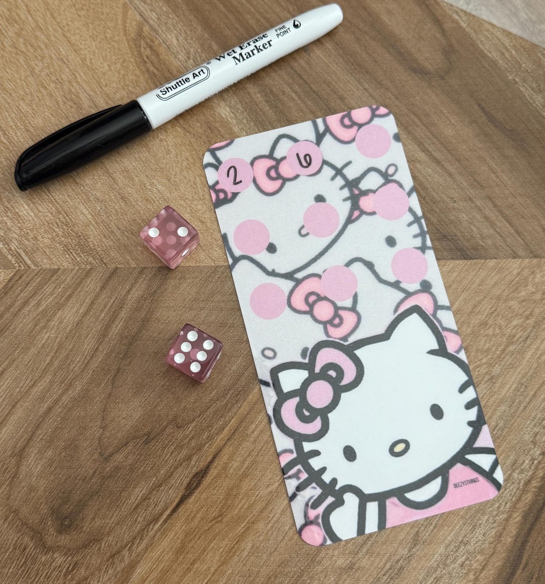 Clear Pink Dice Set – Set of 2 | Aesthetic Dice for Savings Challenges ...