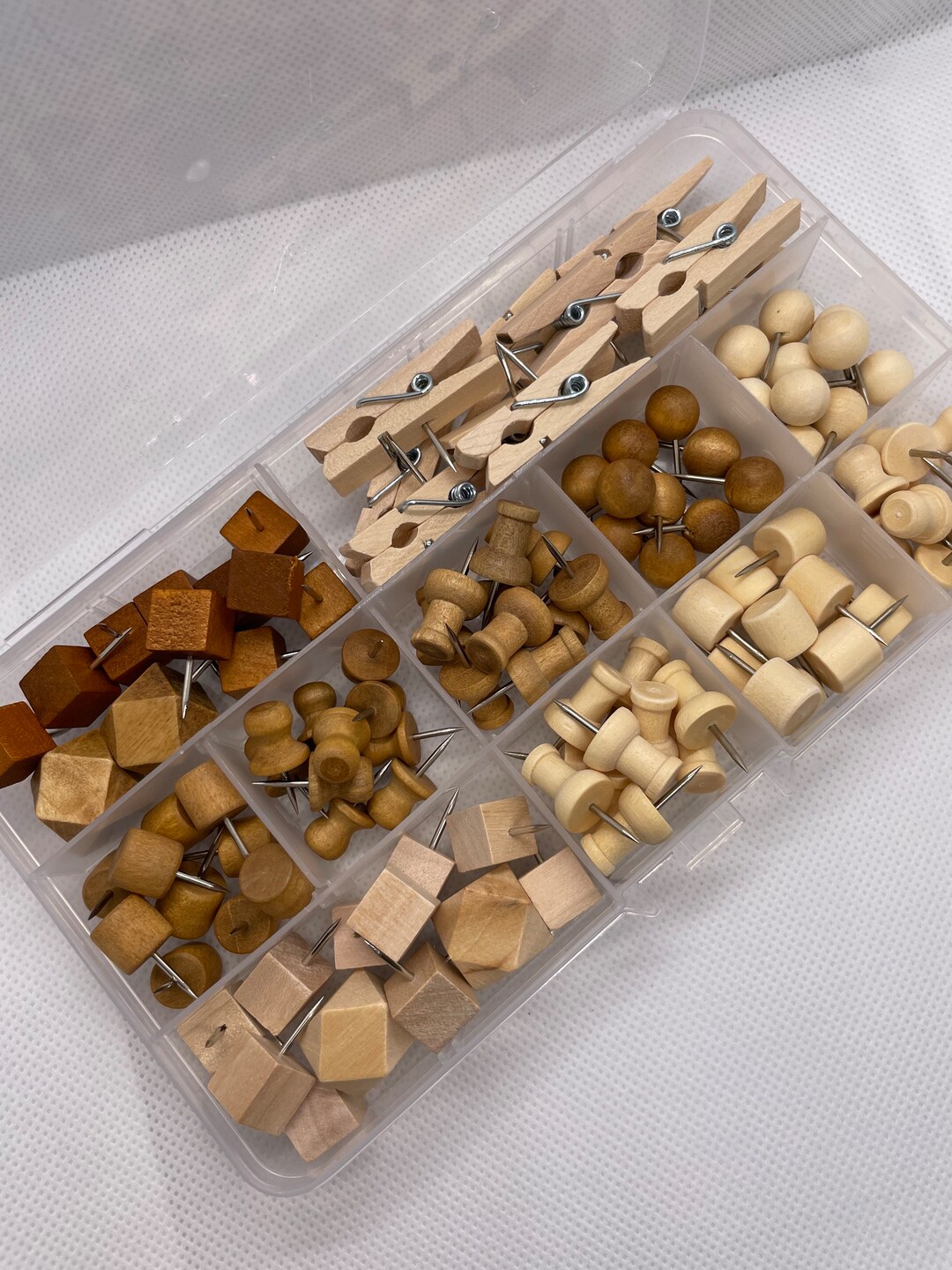 Wooden Push Pins - Etsy