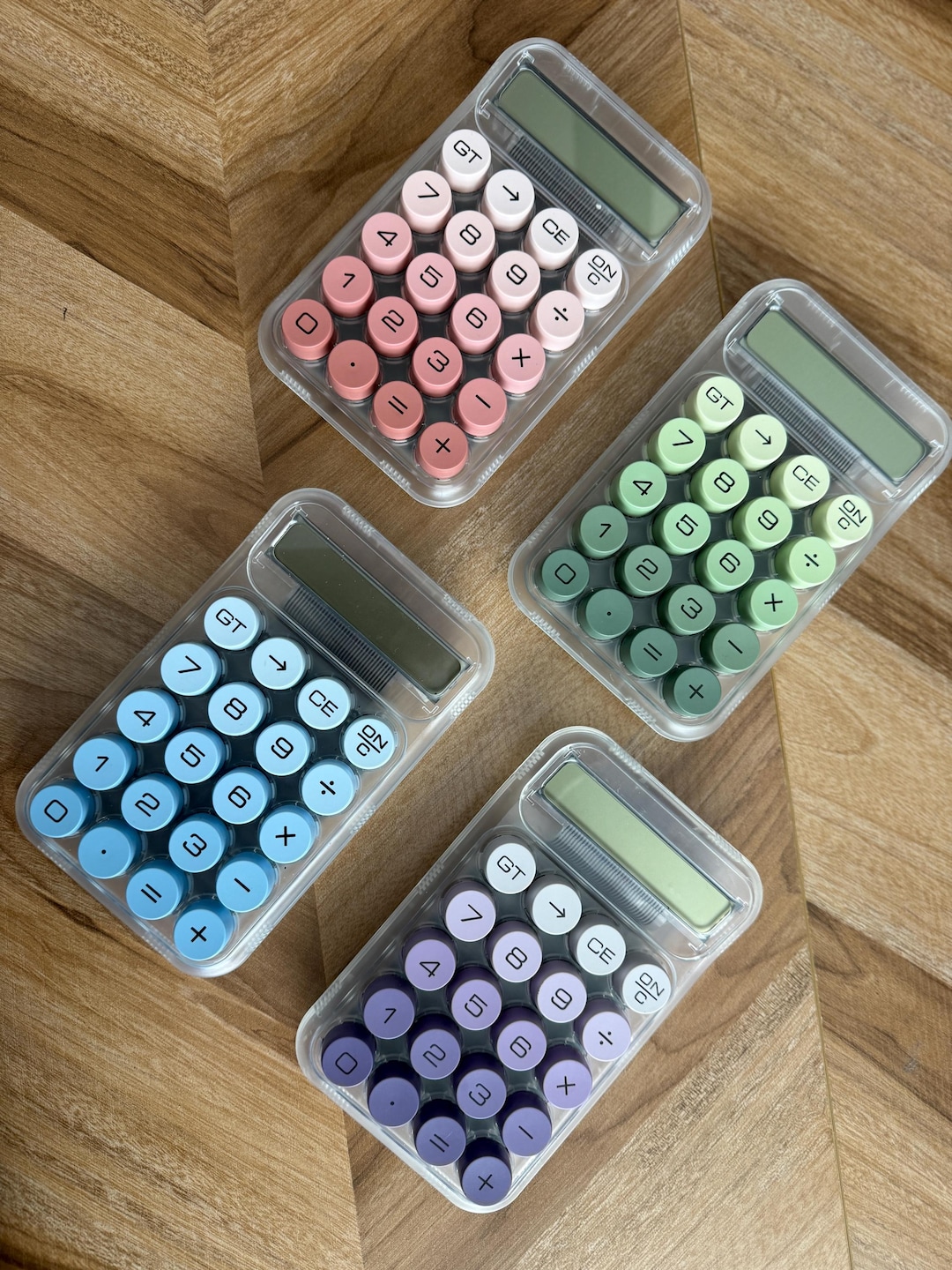Aesthetic Clear Calculator | Minimal Desk Calculator in 4 Colors | Cute ...
