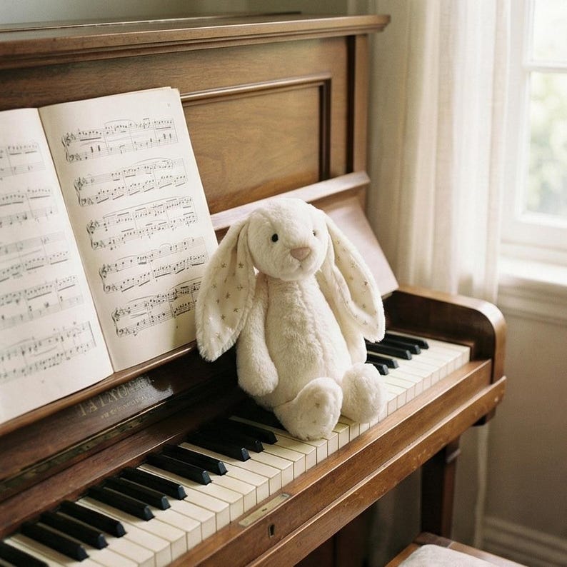 Jellycat Bashful Twinkle Bunny Plush, Silver Star Ear Rabbit, Cream ...