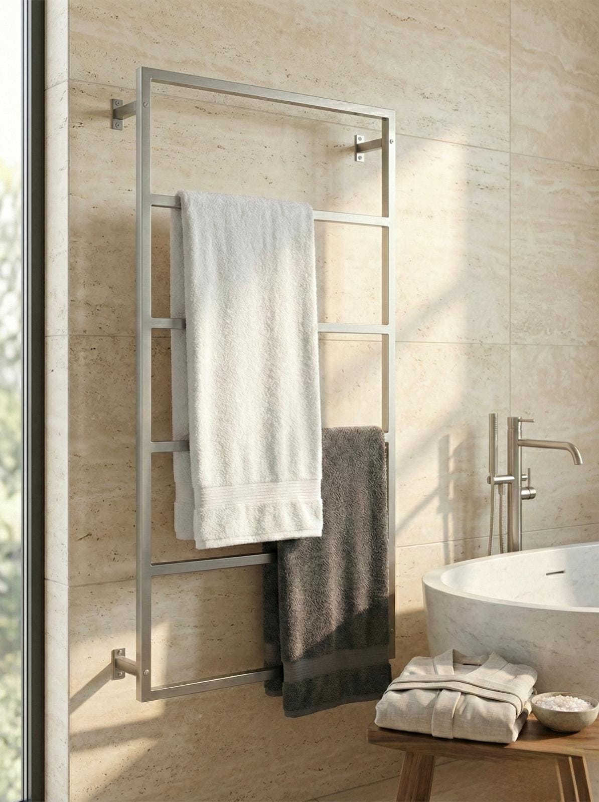 Modern Multi-bar Towel Rack, Modern Bathroom Organizer - Etsy