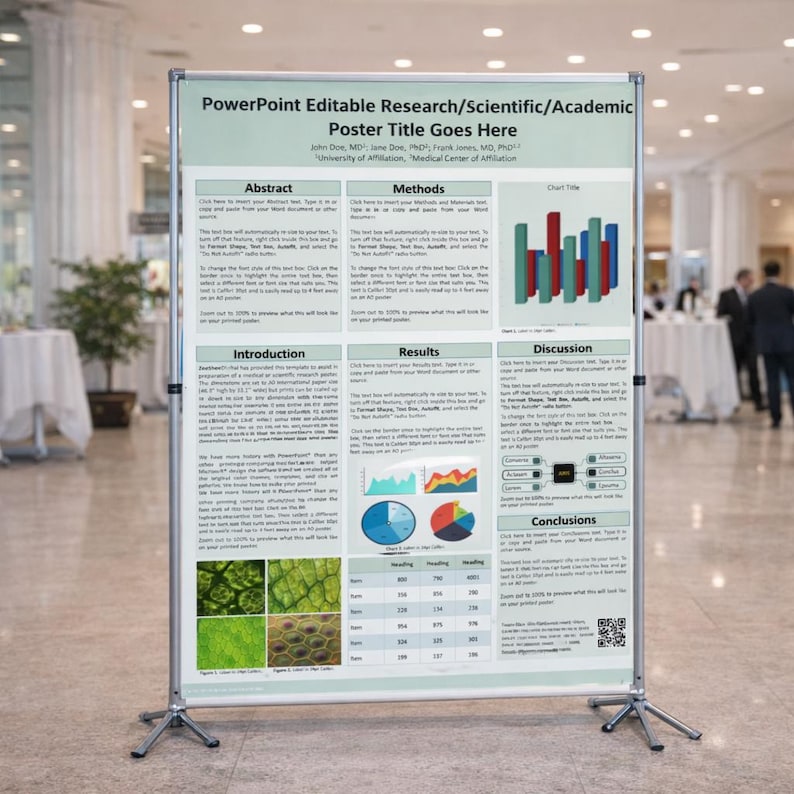 Scientific Poster Template A0 Powerpoint | Editable Academic Research ...