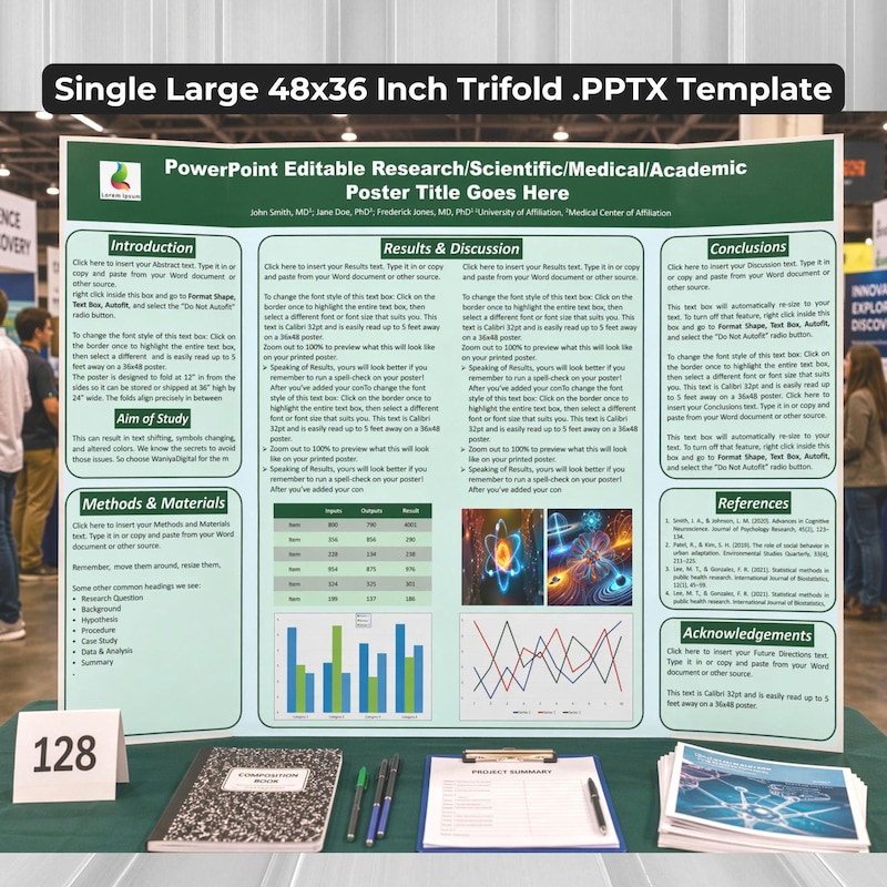 Science Fair Trifold Template - Etsy