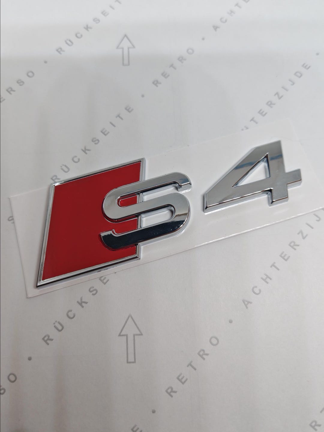 S4 Logo Badge Emblem Rear Sticker Chrome - Etsy Australia