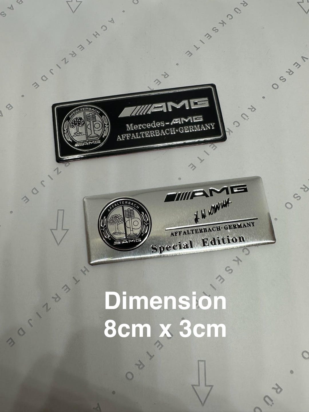 1 AMG Emblem Logo Sticker, 8cm X 3cm - Etsy UK