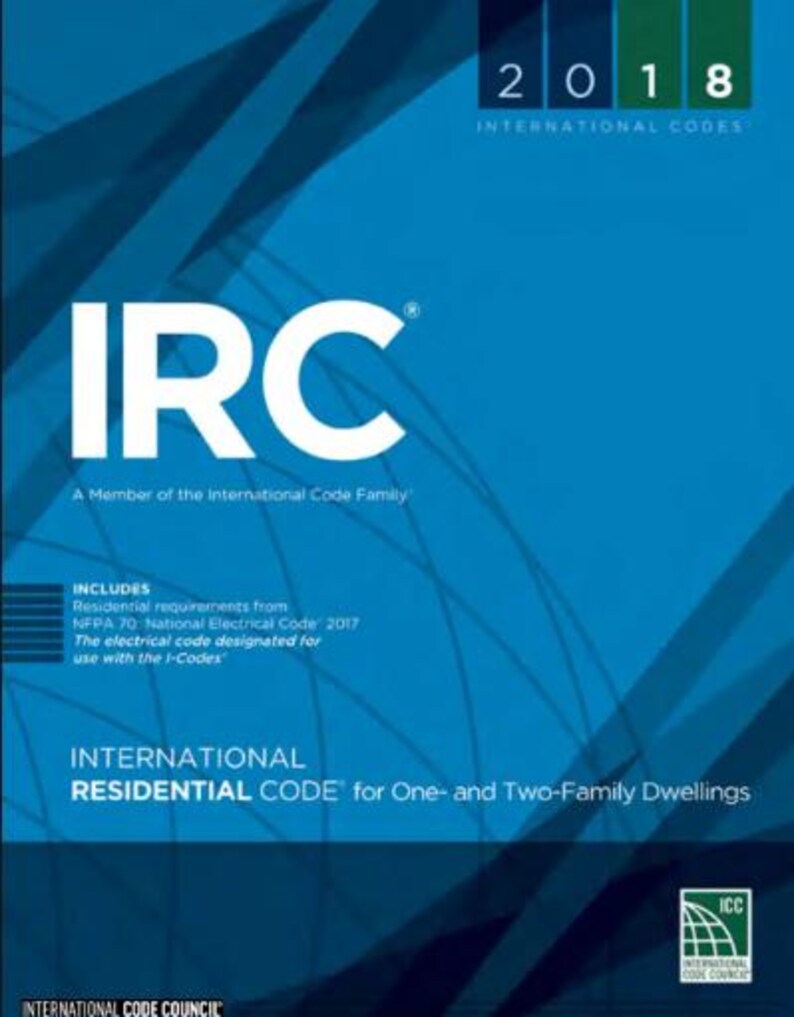 2018 International Residential Code for One - Etsy