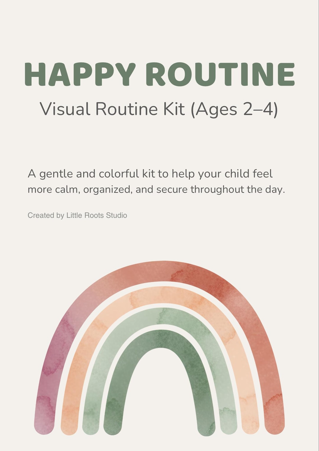 Visual Routine for Toddlers (ages 2–4) | Calm Daily & Night Routine ...