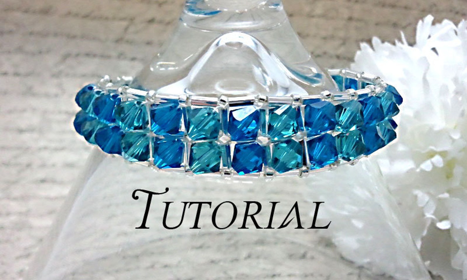 Tutorial PDF Right Angle Weave Swarovski Crystal Embellished Bracelet ...