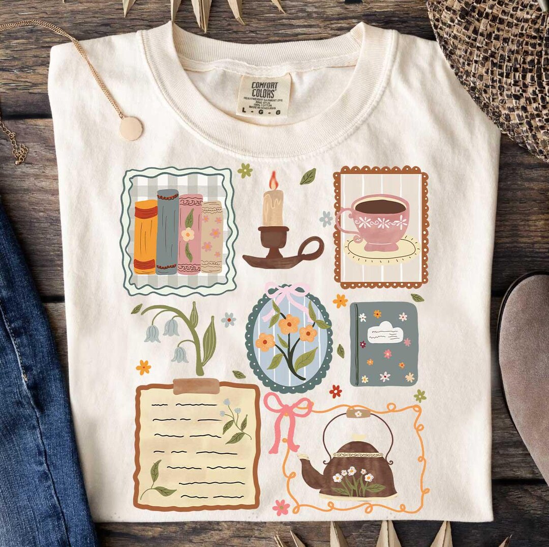Vintage Thrifted Book PNG, Grandma Core Design, 90s Inspired Granny ...