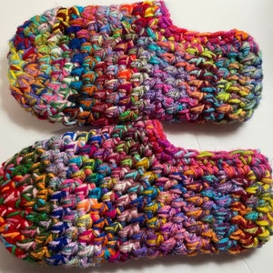 Happy Scrappy Crochet Slippers Magic Scrap Crochet PATTERN #31 ...