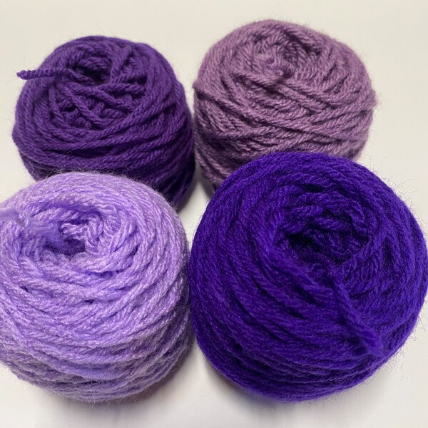 Purple Yarn - Etsy