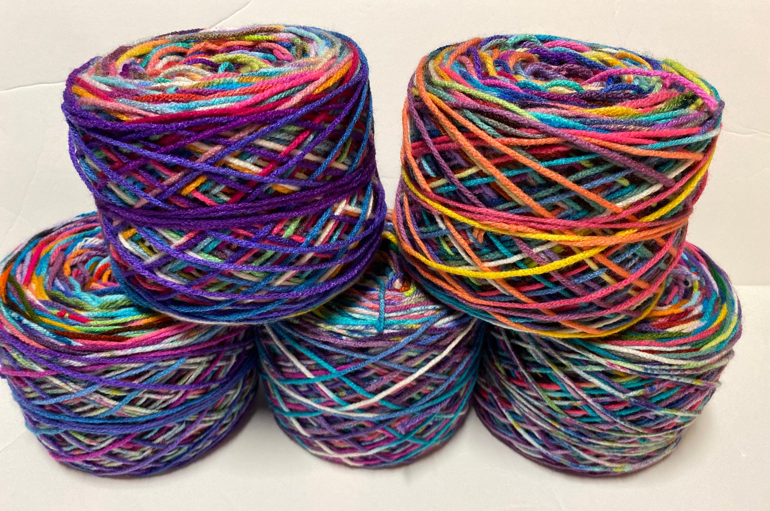 Magic Scrap Yarn Cakes for Knitting, Crochet Scrap Projects (variegated ...