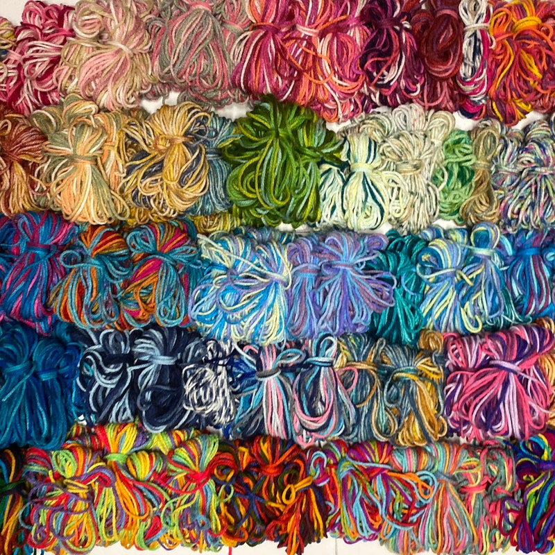 Box of Scrap Yarn - Etsy