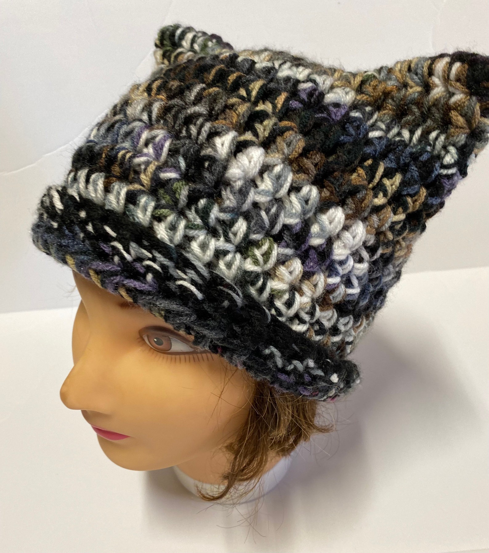 The Magic Scrap Crochet Happy Pussy Cat Hat PATTERN #12 (available for ...