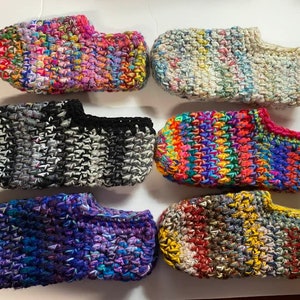 Happy Scrappy Crochet Slippers Magic Scrap Crochet PATTERN #31 ...