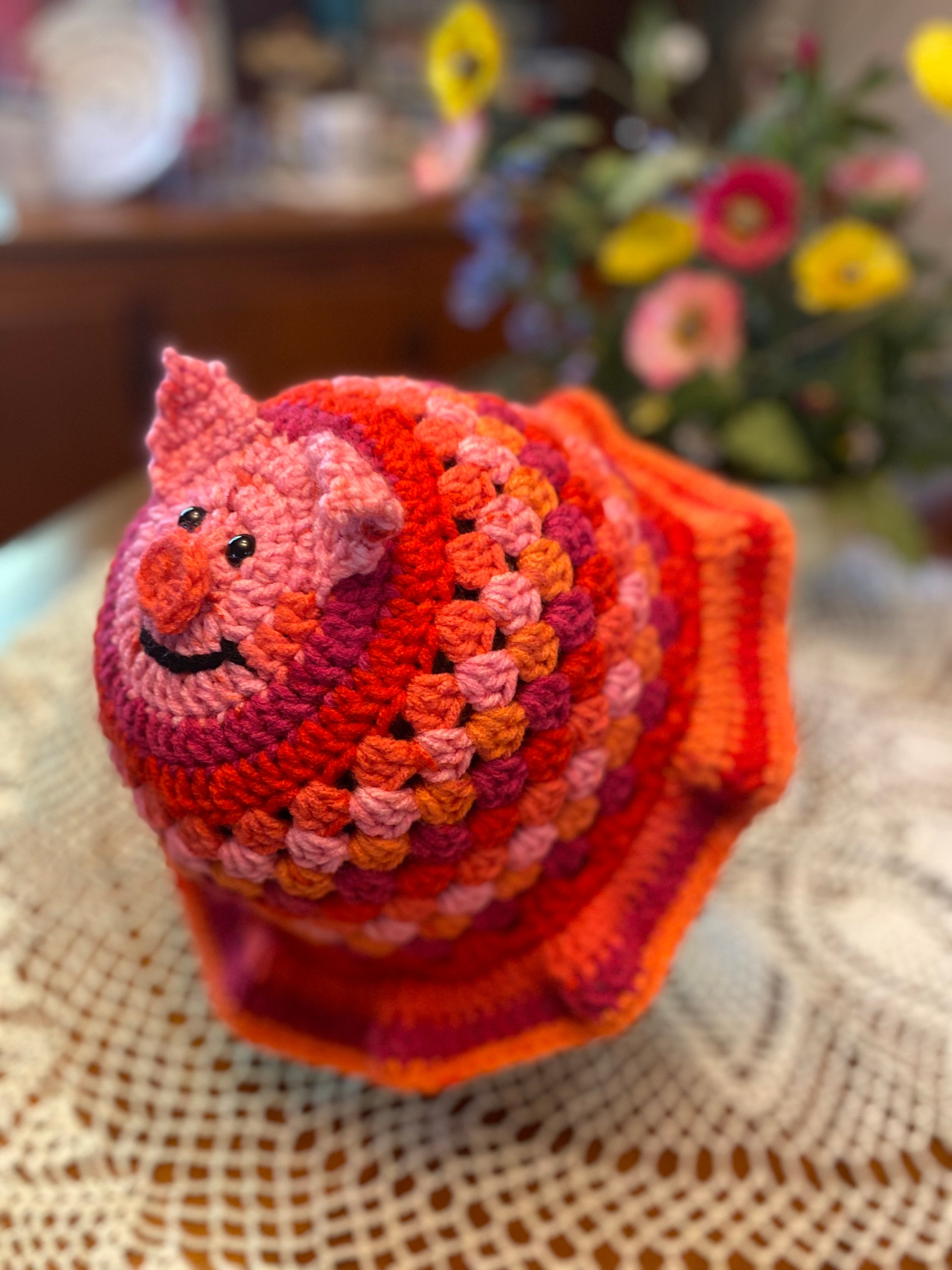 The Smiley Pig Crochet Bucket Hat PATTERN #23 (available for Free ...