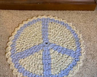 Crochet Peace Sign - Etsy