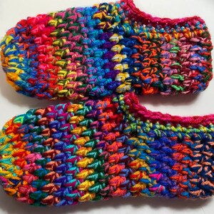 Happy Scrappy Crochet Slippers Magic Scrap Crochet PATTERN #31 ...
