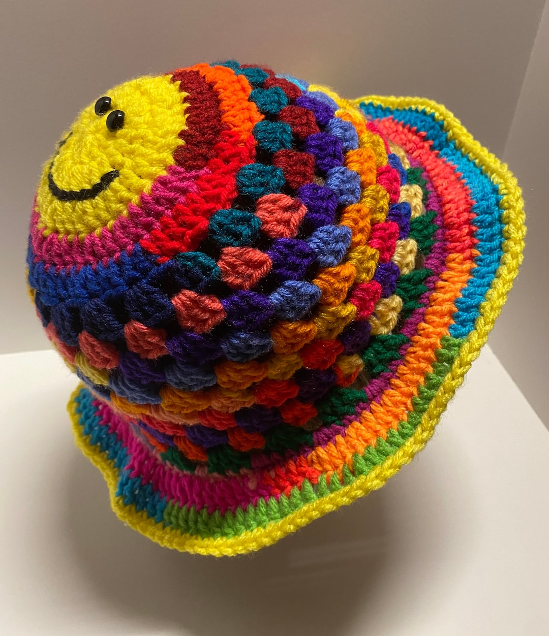 The Smiley Granny Scrappy Crochet Bucket Hat PATTERN #13 (available for ...