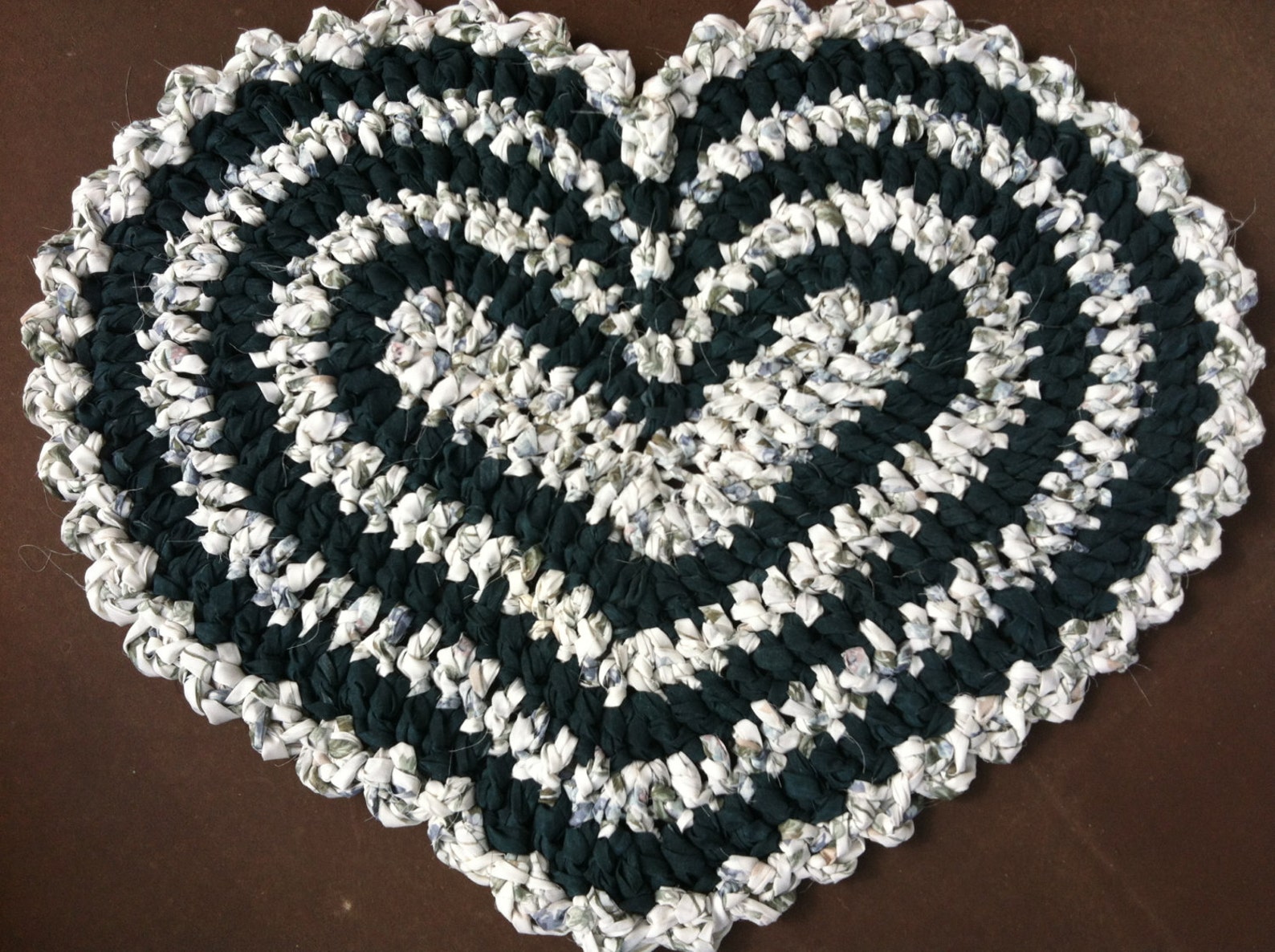 Crochet Heart ORIGINAL Rag Rug Pattern - Etsy